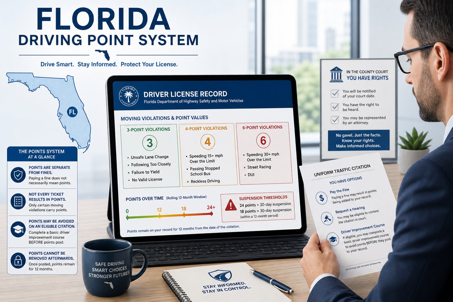 Florida Driver License Points System: Suspensions, Point Values, and ...
