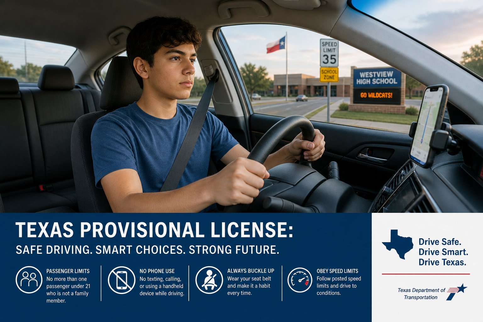 Texas Provisional License Restrictions: Complete Rules for 16-Year-Old ...
